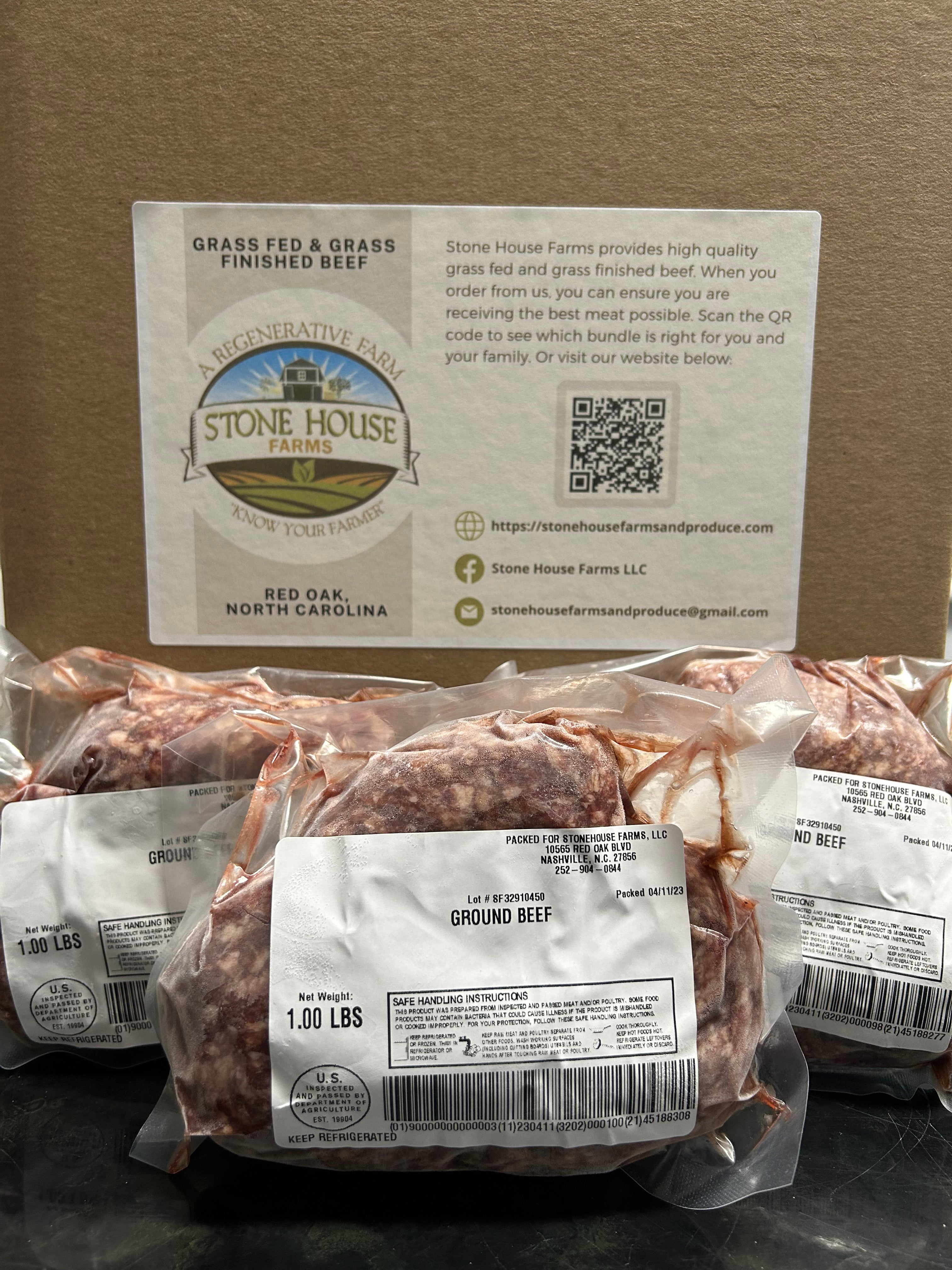 10 LB Box of Ground Beef – stonehousefarmsandproduce